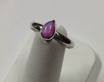 Linde Pink star sapphire ring handmade sterling silver pink star ...