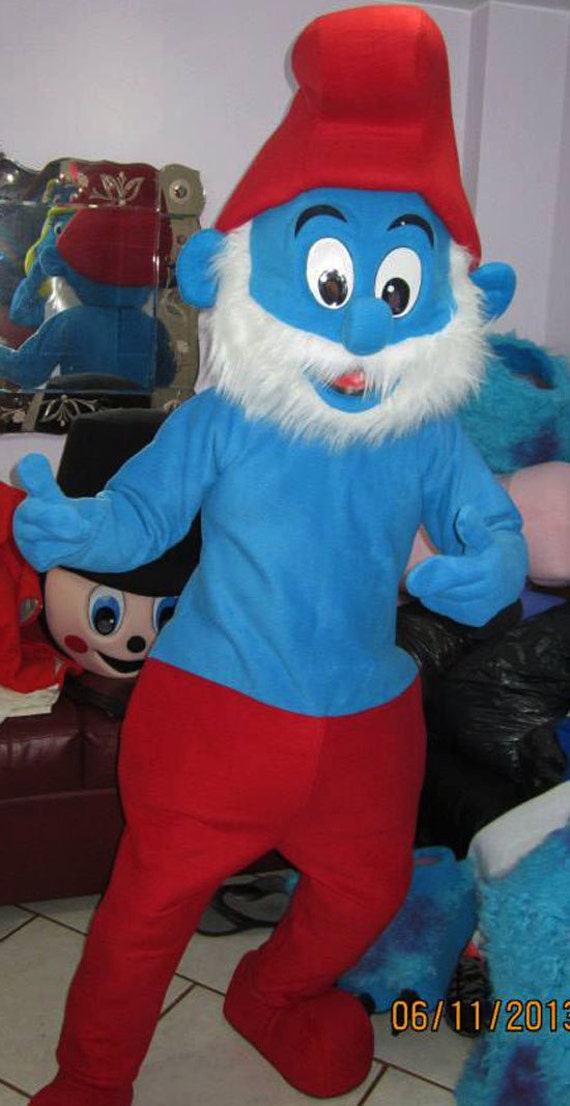 Papa Smurf Mascot Costume Adult Costume by AdultMascotCostumes