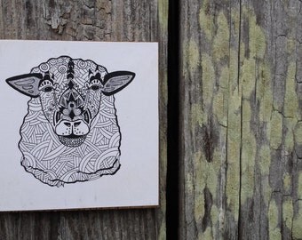 Sheep sketch | Etsy