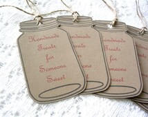 Unique mason jar tag related items | Etsy