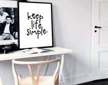 Unique simple typography related items | Etsy