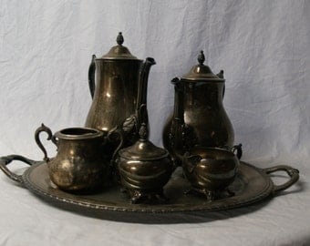 Pewter tea set | Etsy