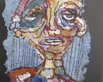 Contemporary Art Tar Paper Painting Series by Julie Steiner