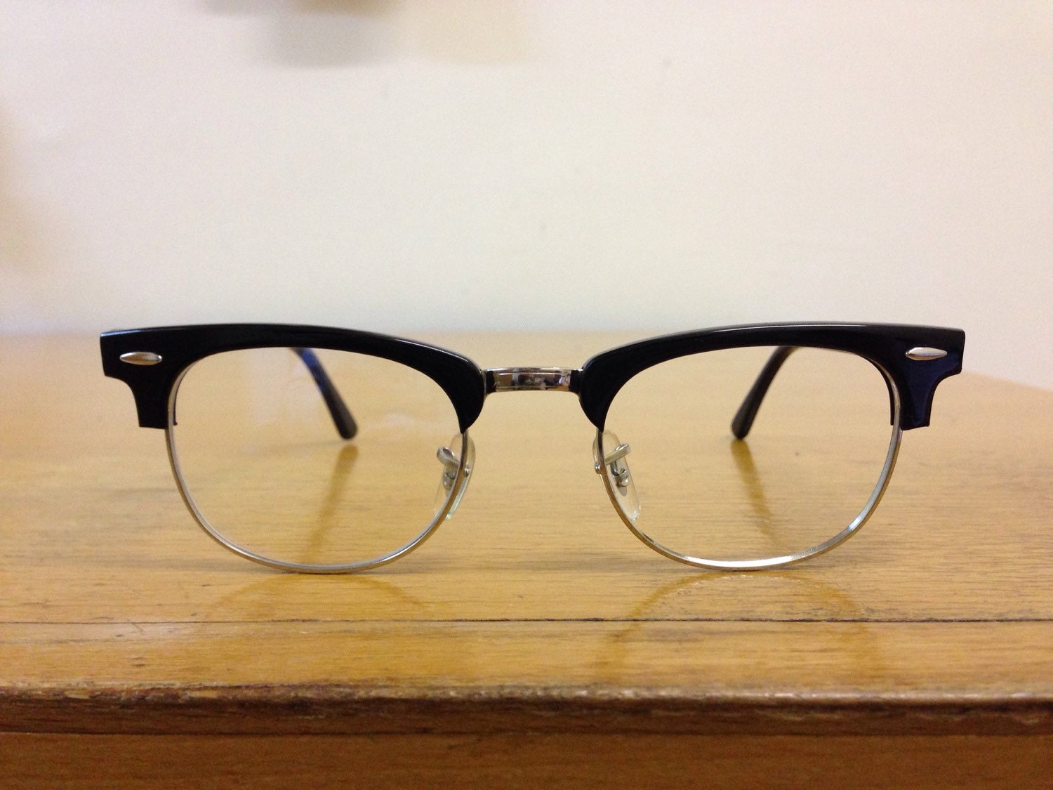 Browline Frames, Clubmaster Frames, Black and Chrome, sunglasses or ...