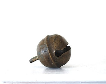 Large Antique Brass Sleigh Bell, Christmas Home Decor For Door, Antique ...