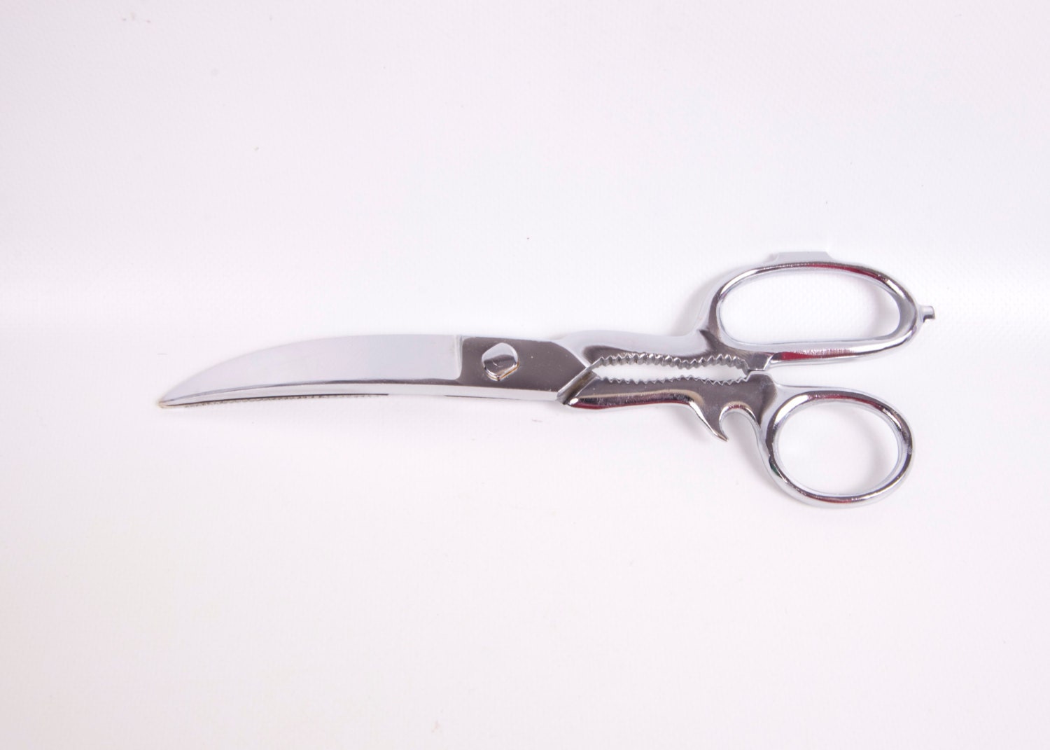 Vintage Hot Drop Forged Steel Scissors Italy Multi Use Poultry