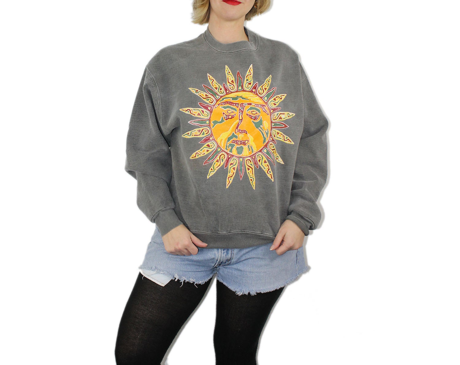Sunny Sweatshirt – L Large Everyday Vintage Men’s ’90s 1990’s Basic ...