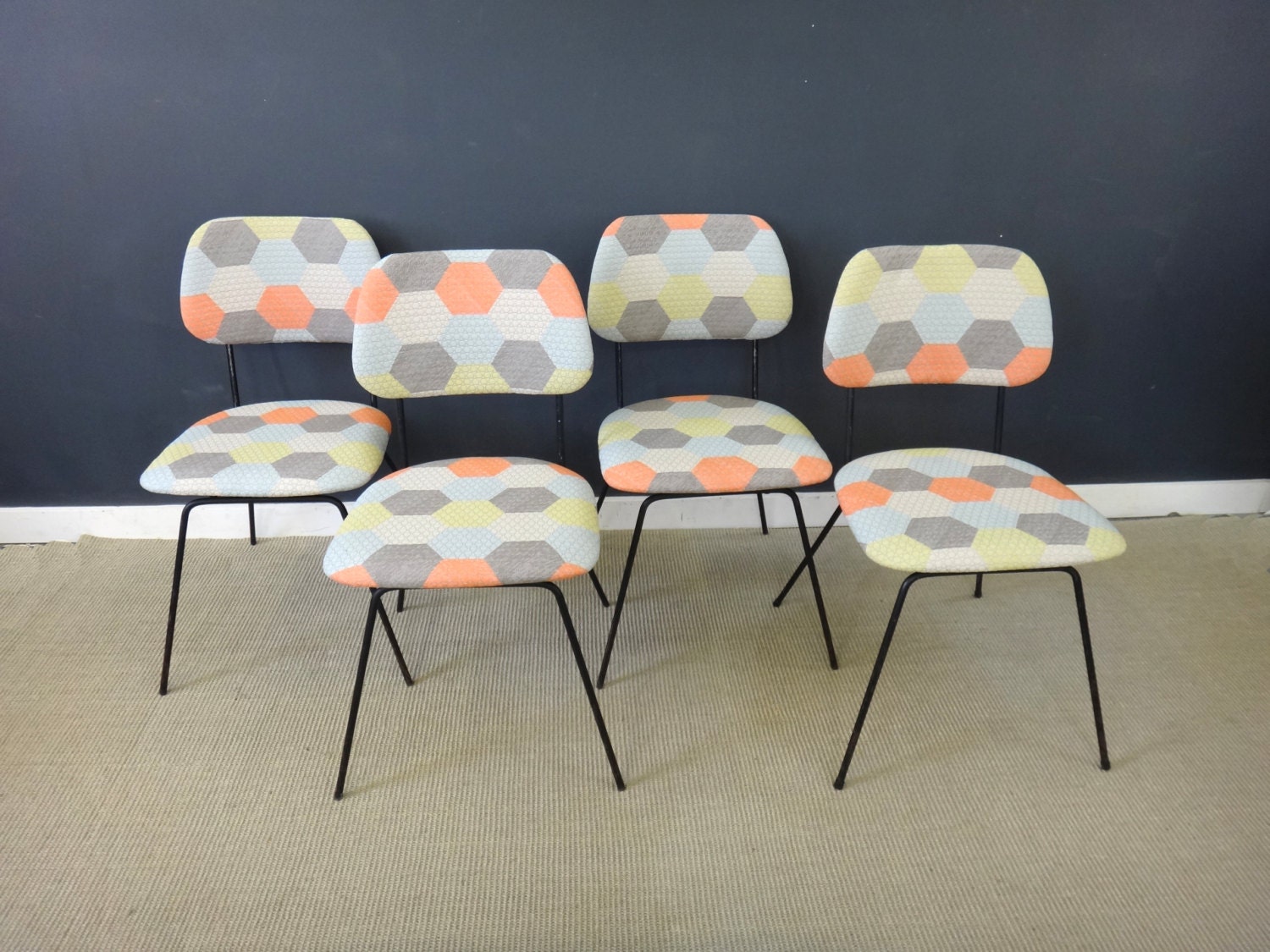 Se of Mid Century Metal Dining Chairs – Haute Juice