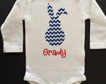 Custom Personalized Easter baby outfit by SmileLoveDesigns