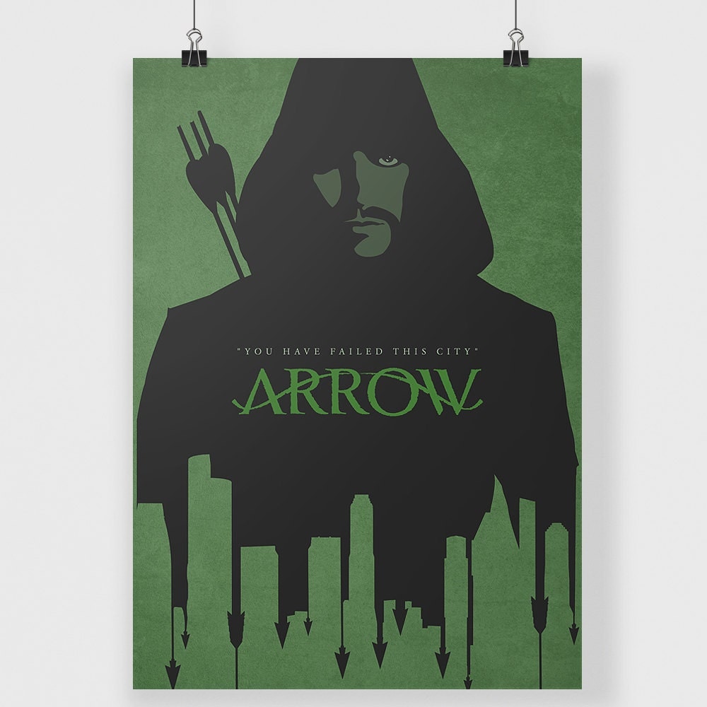 Arrow Poster Green Arrow TV Series Print by CEEDdesigns | Etsy