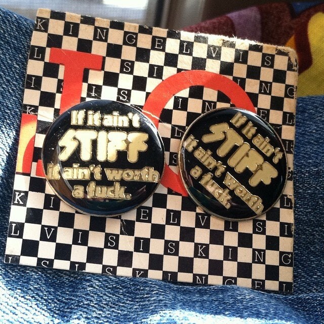STIFF RECORDS Pin, Vintage 80s Enamel Music Badge, Punk Rock Button ...