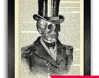 Gentleman skull | Etsy