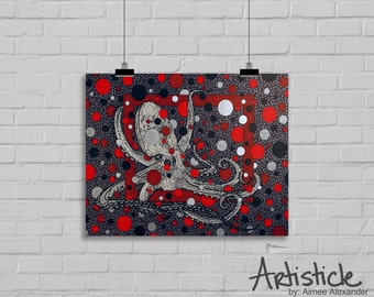 Geometric octopus | Etsy