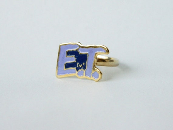 Vintage E.T. the Extra Terrestrial Ring E.T. Logo