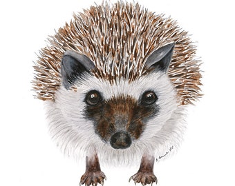 Baby Mouse Art Woodland Animal Print Mouse by TinyToesDesign