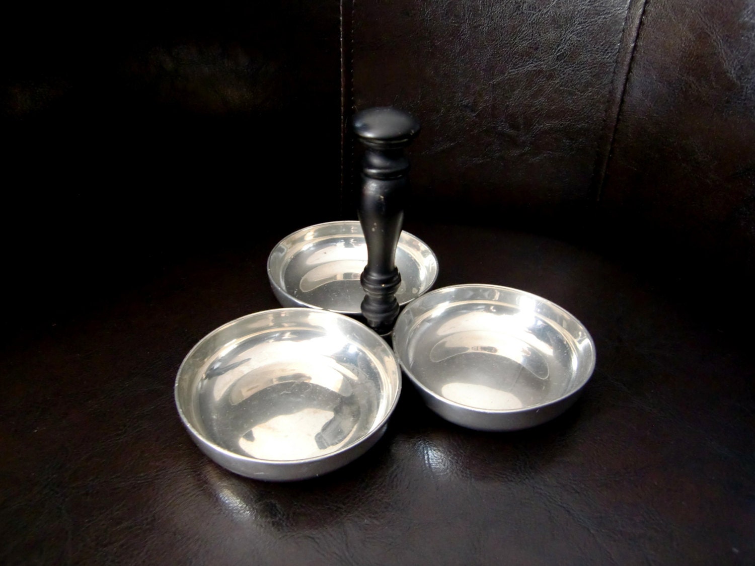 Midcentury Triple Serving Dish // Divided Dish // Tin Snack Tray ...