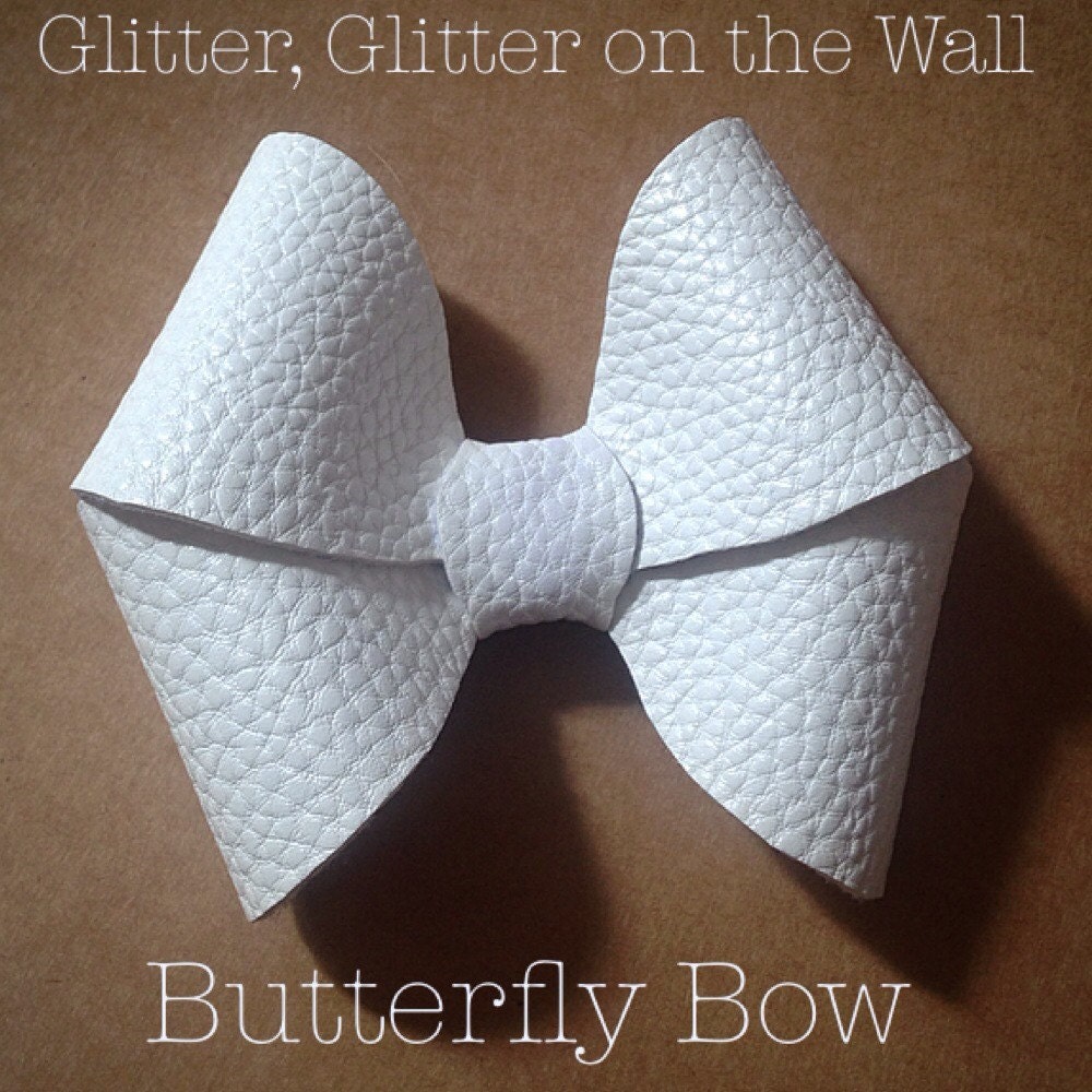 Butterfly Bow Kit With A4 Sheet Of Glitter Fabric Or
