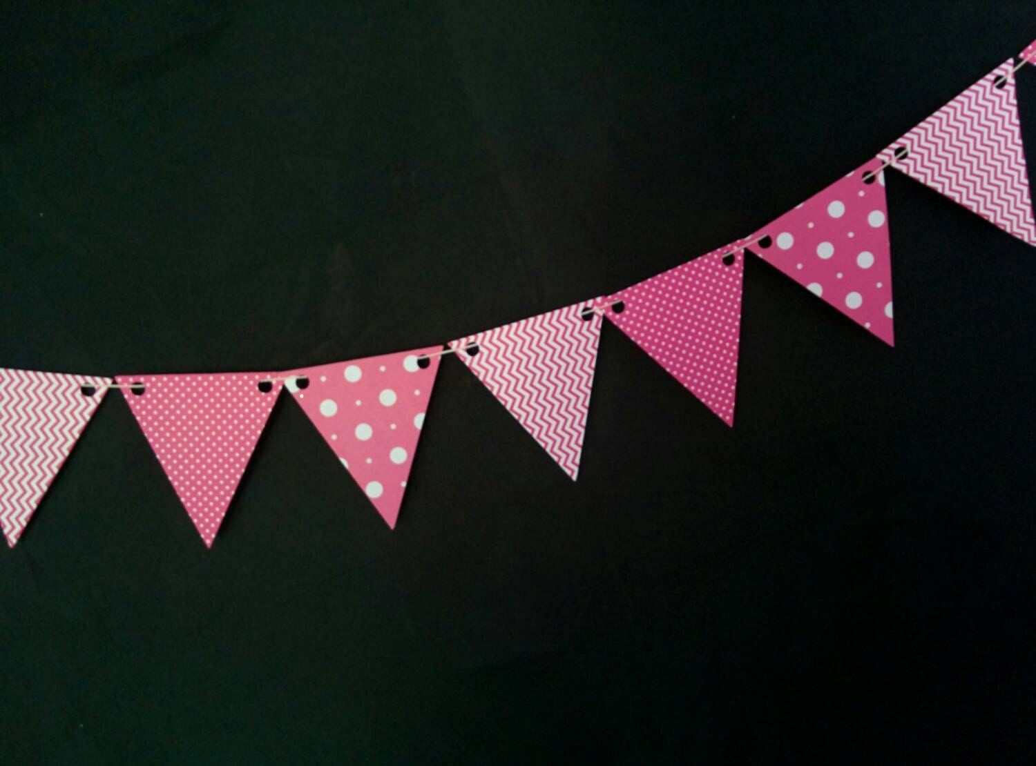 triangle garland bunting garland paper garland by TinkerCloset