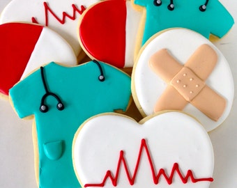 Nurse cookie | Etsy