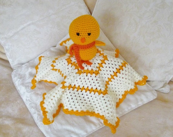 Items similar to Handmade, Crochet, Buddy/Cuddle Blanket - Duck on Etsy