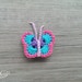 Crochet Butterfly Pattern for keyring hairclip or brooche