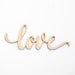 Script Love Wood Sign Wood Sign Art Wooden Love Wood Love