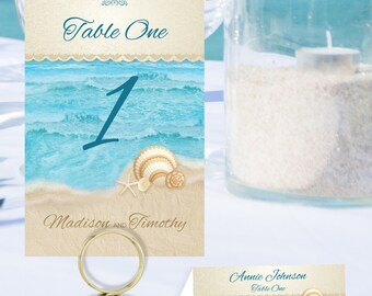 Shell table numbers | Etsy