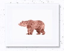 Unique bear silhouette related items | Etsy