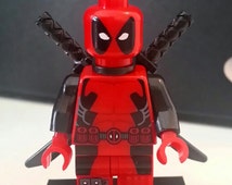 Custom Dead Pool Minifigure • Lego Size • Super Heroes • Lego Super ...