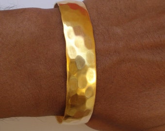 Traditional design gold gilded silver Bracelet by tribalsilver99