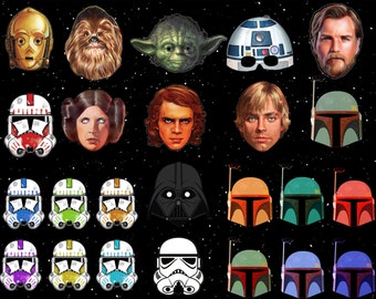 star wars photo booth props – Etsy