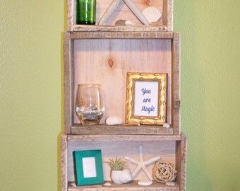 Wood floating shelf | Etsy