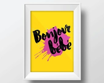 Unique bonjour bebe related items | Etsy