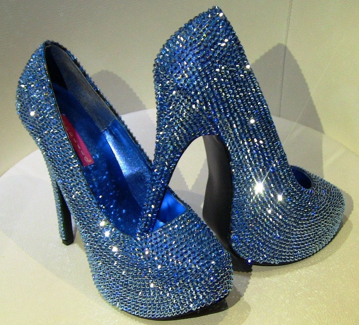 Swarovski shoes-Sparkly High heels-special event by MonteCrystals