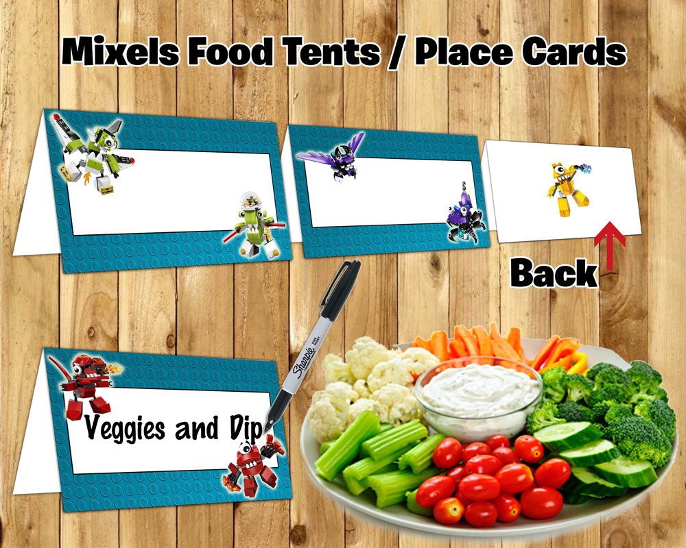 Mixels Food Tent Cards Lego Mixels Food Tents by InstaBirthday