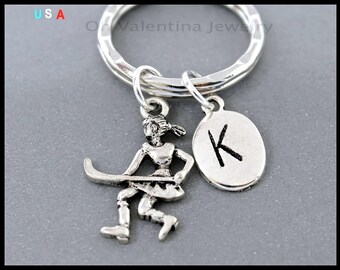 Hockey key chain | Etsy