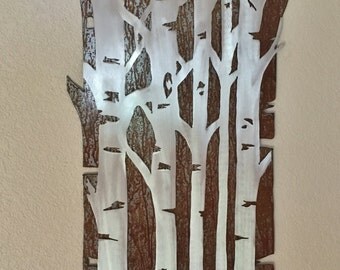Birch tree art | Etsy