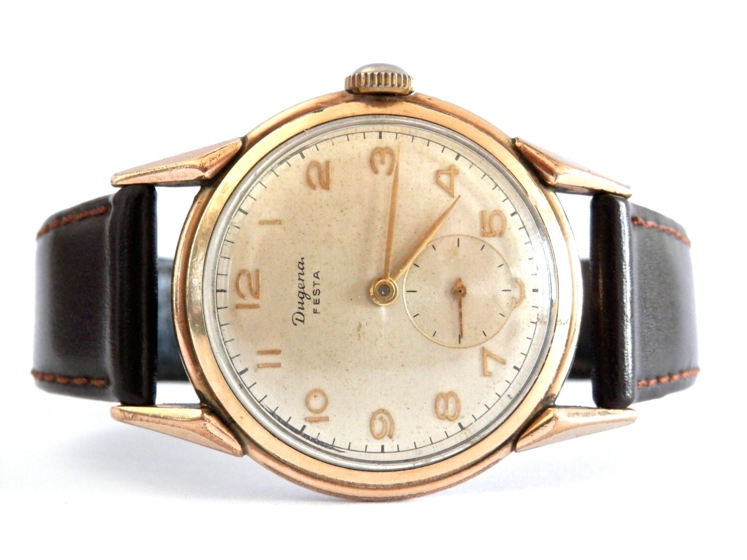 Gold Plated DUGENTA FESTA Gentleman’s Vintage Mechanical Watch – Haute ...