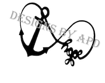 Infinity Anchor Jpeg, SVG, DXF and PNG File Download - Workout - Sports ...
