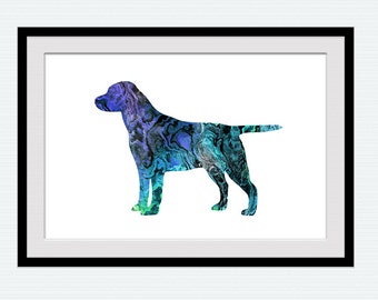 Dog watercolor | Etsy