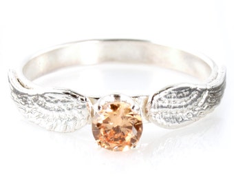 Angel wings ring | Etsy