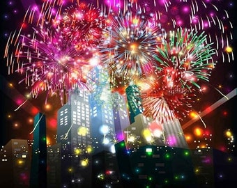 Fireworks backdrop | Etsy