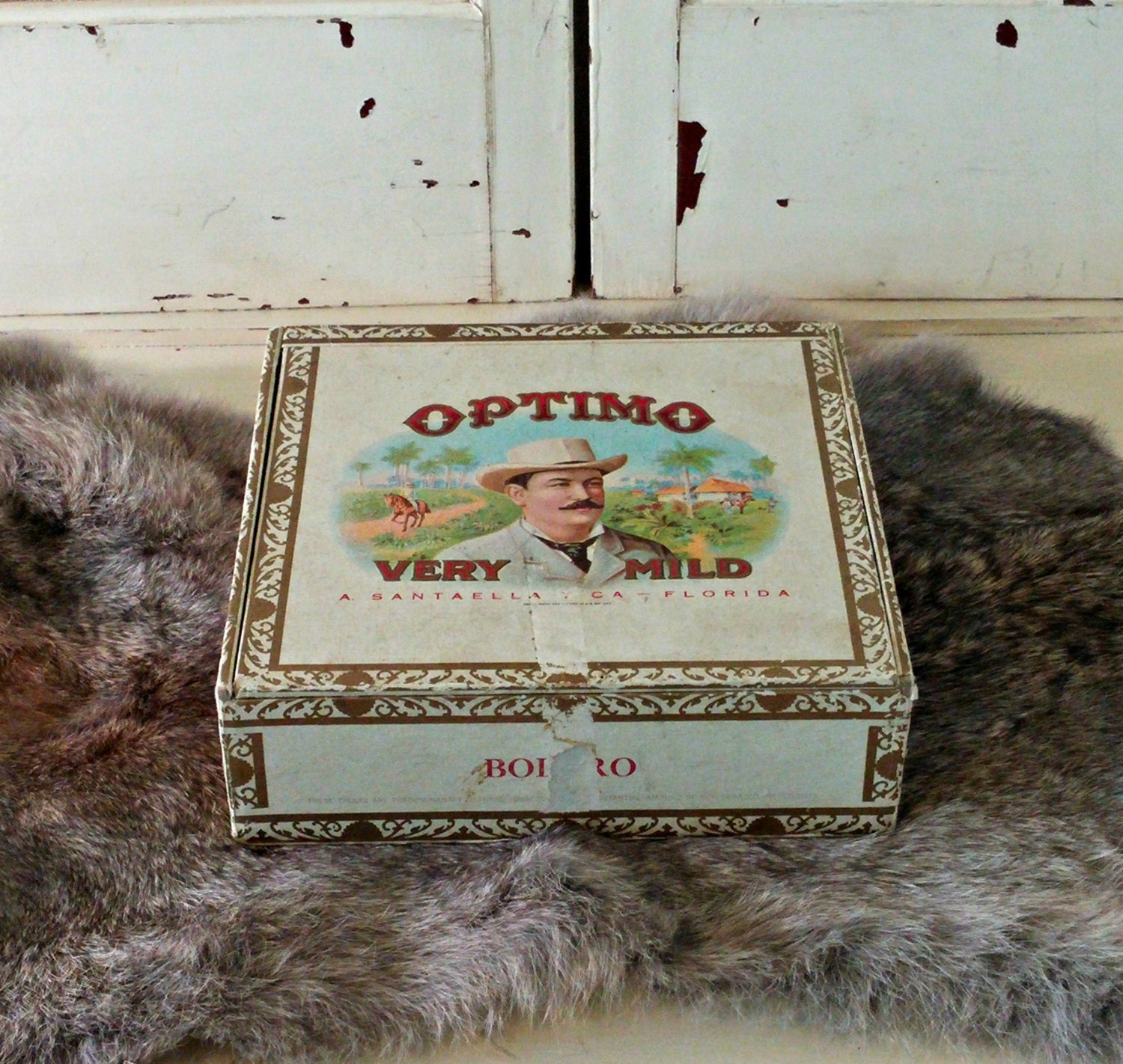 Vintage Optimo Cigar Box | Boho Chic Storage – Haute Juice
