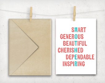 Mother anagram | Etsy