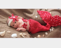 Popular items for newborn mermaid outfit on Etsy