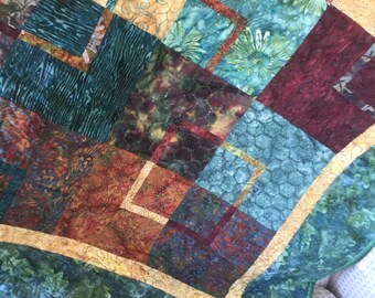 Spring Fever Quilted Throw by Creating4Fun on Etsy