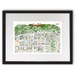Los Feliz CA Map Print Hand-Drawn Los Angeles California Art
