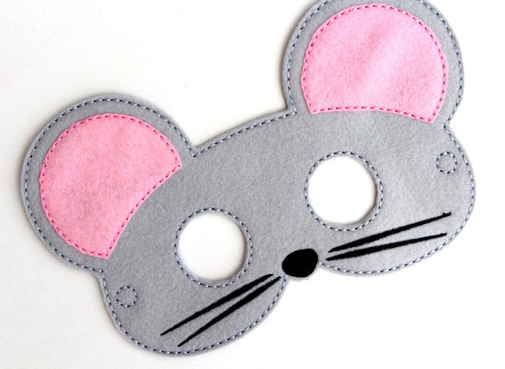 Kids Mouse Mask Mouse Costume Felt Mask Kids Face Mask