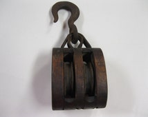 Popular items for antique pulleys on Etsy