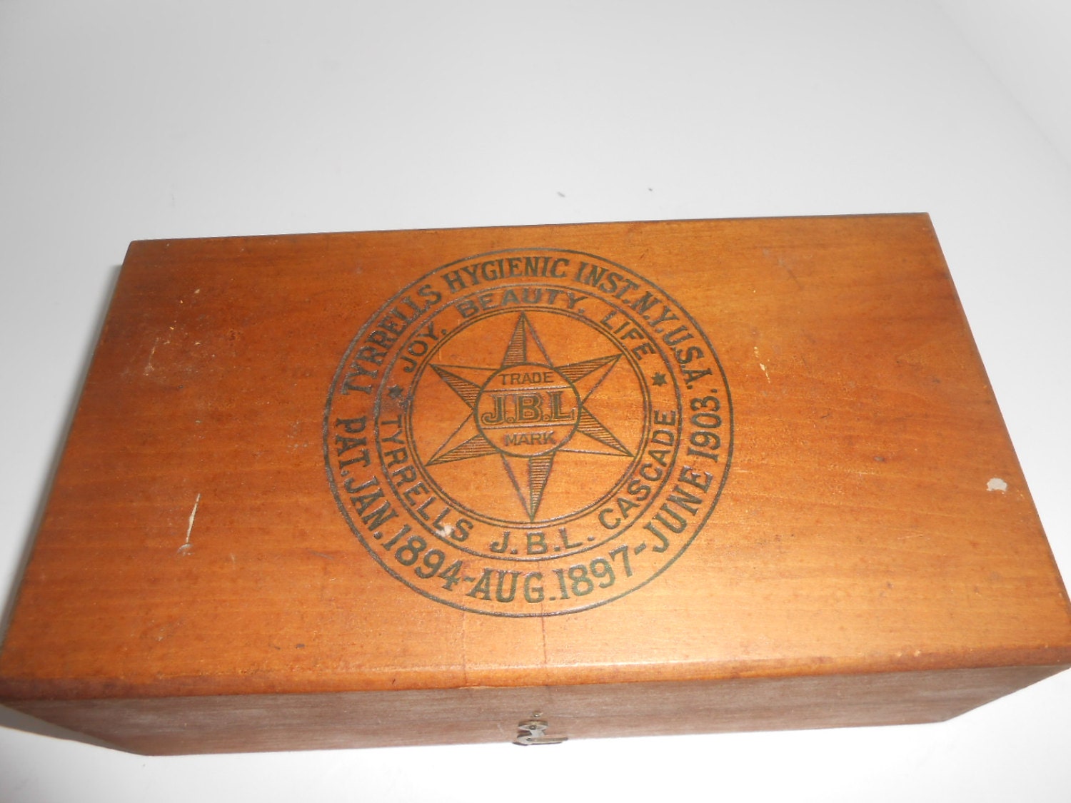 Vintage Advertising Box Wooden Box Antique Box Small Storage Box ...